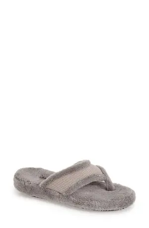 Acorn Waffle Spa Slipper - Grey