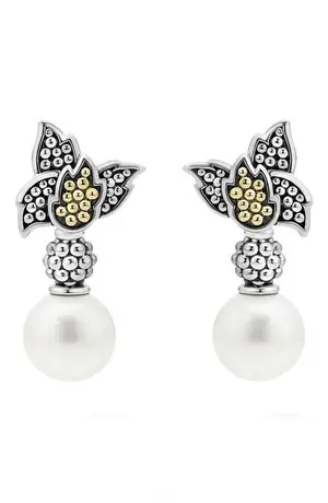 Lagos Luna Pearl Drop Earrings Pearl/ Silver