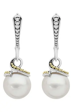 Lagos Luna Drop Earrings - Silver