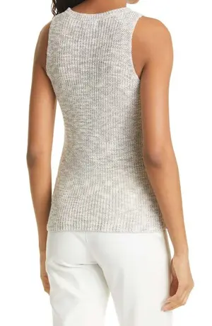 LINE LABEL Ribbed Sleeveless Sweater Tank