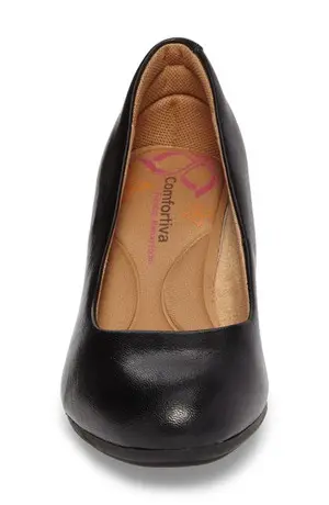 COMFORTIVA Amora Pump - Black Leather