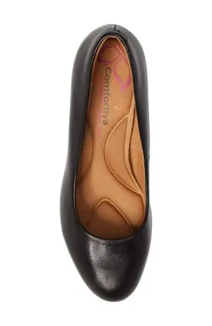 COMFORTIVA Amora Pump - Black Leather