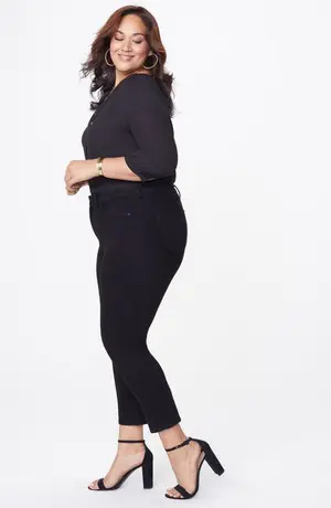 NYDJ Sheri Slim Leg Jeans - Black