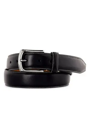 JOHNSTON & MURPHY Johnston & Murphy Calfskin Leather Belt