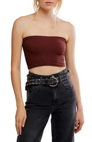 Free People Amelia Bandeau Bra French Chocolate