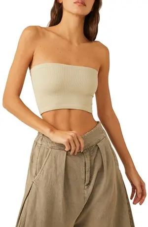 Free People Amelia Bandeau Bra Lima Bean