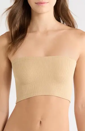 Free People Amelia Bandeau Bra - Oat Latte