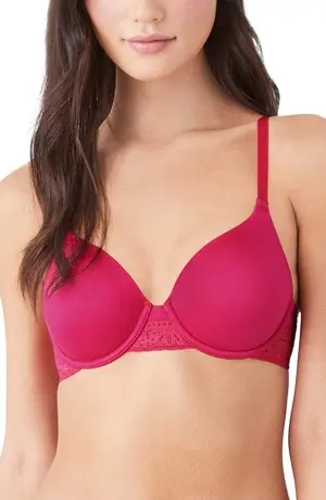Wacoal Future Foundations Contour Underwire Bra Bright Rose