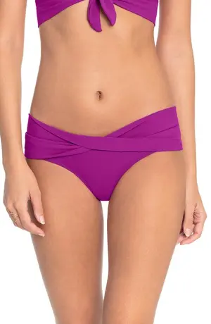 Robin Piccone Ava Twist Hipster Bikini Bottom Bougainvillea