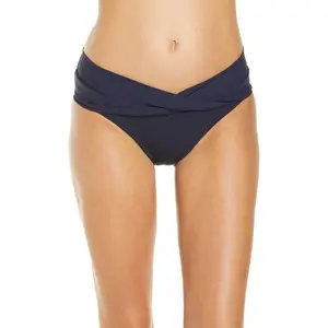 Robin Piccone Ava Twist Hipster Bikini Bottom - Navy