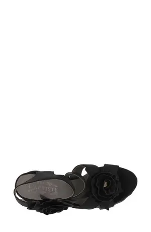 SPRING STEP SHOES Shelly Sandal - Black Leather