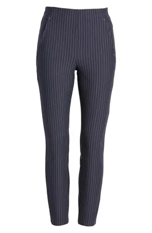 Hue Pinstripe Ponte Skimmer Leggings