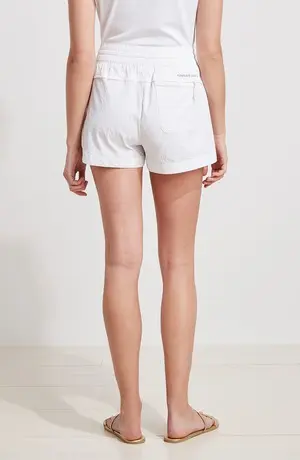 Vineyard Vines Harbor Seersucker Shorts - White Cap