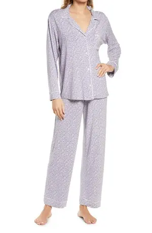 Eberjey Gisele Printed Long Pajamas Grdnd/ Ivor