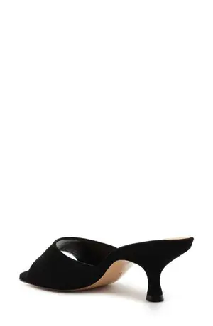 Schutz Dethalia Kitten Heel Slide Sandal - Black