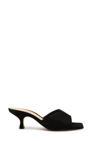 Schutz Dethalia Kitten Heel Slide Sandal - Black