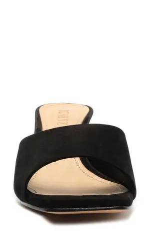 Schutz Dethalia Kitten Heel Slide Sandal - Black