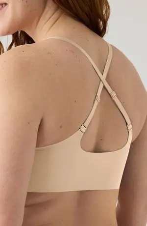 TRUE & CO Triangle Convertible Strap Bralette - Desert