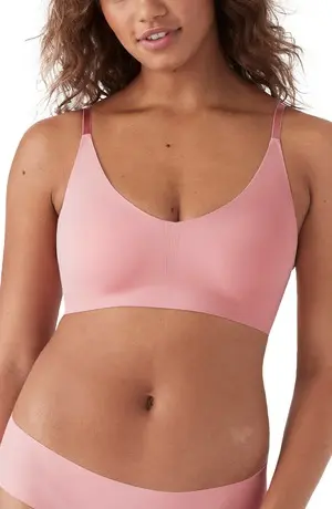 TRUE & CO The True Body Triangle Convertible Strap Bralette Rose