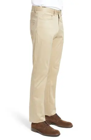 Berle Charleston Cotton Stretch Twill Chino Pants - Khaki