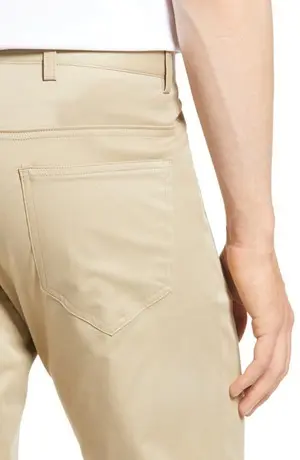Berle Charleston Cotton Stretch Twill Chino Pants - Khaki