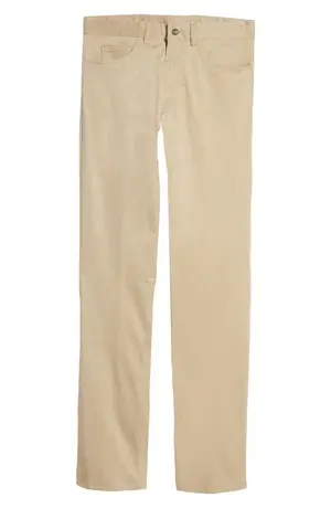 Berle Charleston Cotton Stretch Twill Chino Pants - Khaki