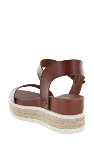 Mia Kiera Espadrille Platform Sandal - Cognac
