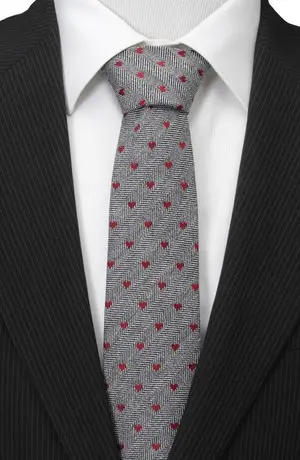 CUFFLINKS, INC. Herringbone Linen Neck Tie