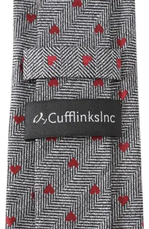 CUFFLINKS, INC. Herringbone Linen Neck Tie