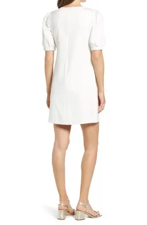 Eliza J Puff Sleeve A-line Dress