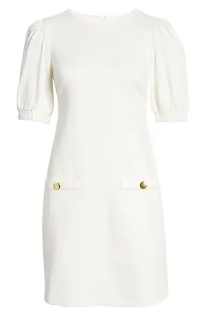 Eliza J Puff Sleeve A-line Dress