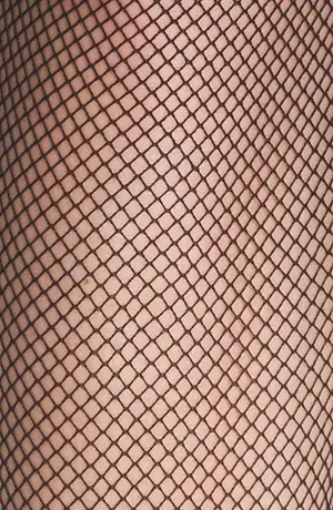 Oroblu Tricot Fishnet Tights - Black