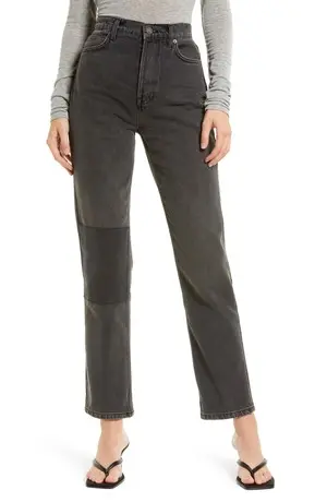 REFORMATION Cynthia High-Rise Relaxed Jeans Alder
