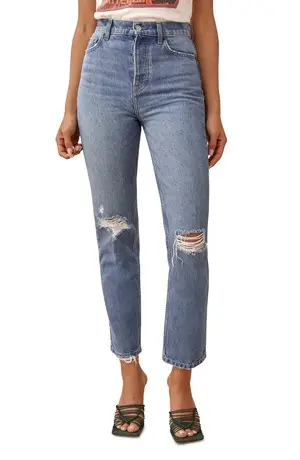 REFORMATION Cynthia High-Rise Relaxed Jeans Shasta Destroyed