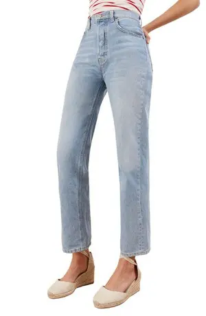 REFORMATION Cynthia High-Rise Relaxed Jeans Sky