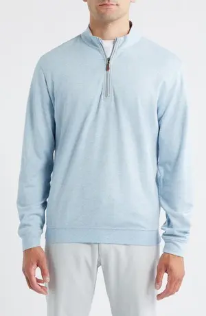 Johnnie-o Sully Quarter Zip Pullover - Breeze