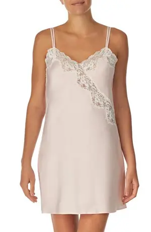 Ralph Lauren Double Strap Lace Chemise - Pink
