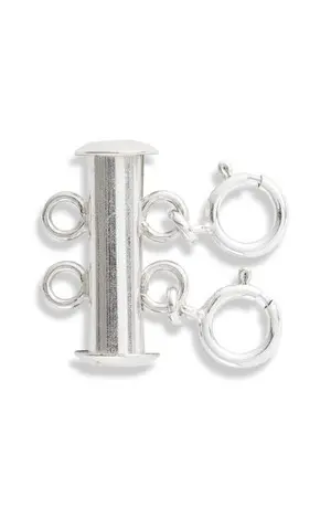 SET & STONES Layered Necklace Detangler - Silver