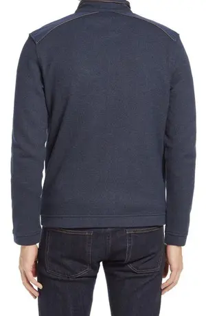 Johnston & Murphy Mélange Knit Zip-up Jacket