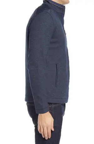 Johnston & Murphy Mélange Knit Zip-up Jacket