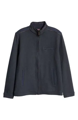 Johnston & Murphy Mélange Knit Zip-up Jacket