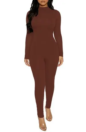 Naked Wardrobe Naked Wardrobe NW Jumpsuit Chocolate