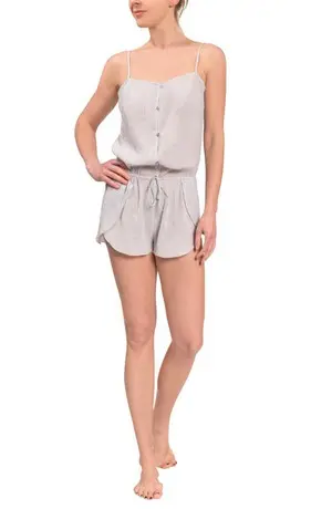 EVERYDAY RITUAL Ava Cotton Romper - Mist