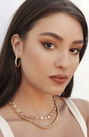 Ettika 18k- Plated Twist Hoop Earrings - Gold