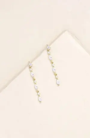 Ettika Linear Drop Earrings