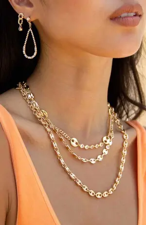 Ettika Crystal Teardrop Earrings