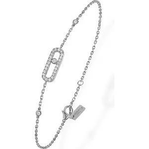 Messika Move Uno Pavé Diamond Bracelet - White Gold