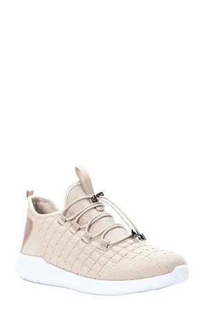 PROPET Travelbound Sneakers Cream Metallic Fabric