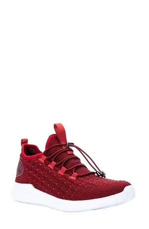 PROPET Travelbound Sneakers Red Metallic Fabric