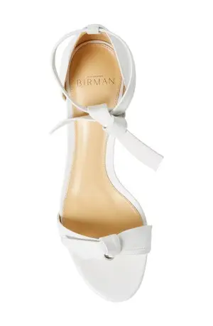 ALEXANDRE BIRMAN Clarita Block Heel Sandal - White